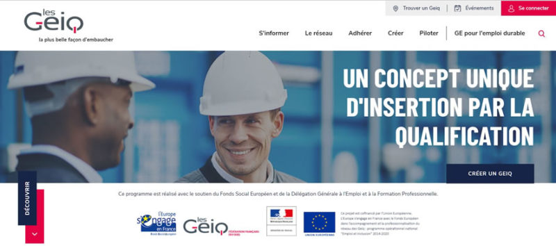 Nouveau portail des GEIQ - Geiq Industrie